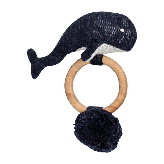 Organic Cotton Whale Rattle - Zestt Organics Teethers & Rattles ...