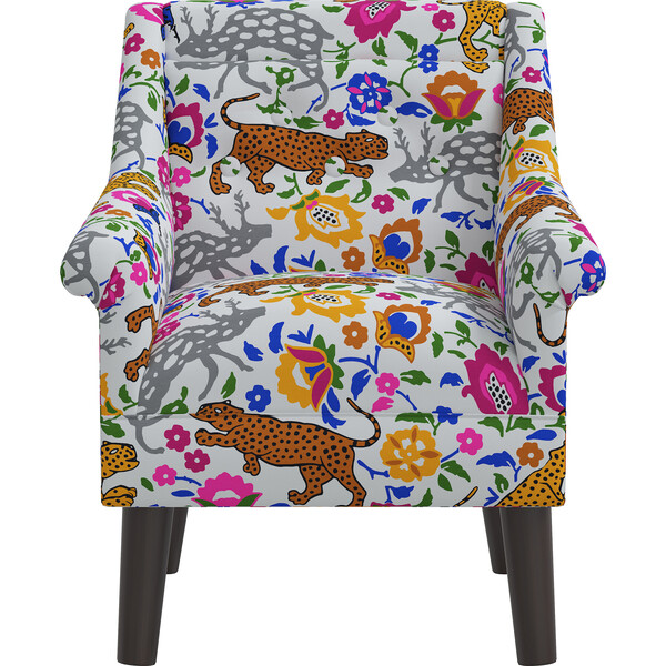 Finn Kids' Chair, Cool Multi Leopard - Kids Seating | Maisonette