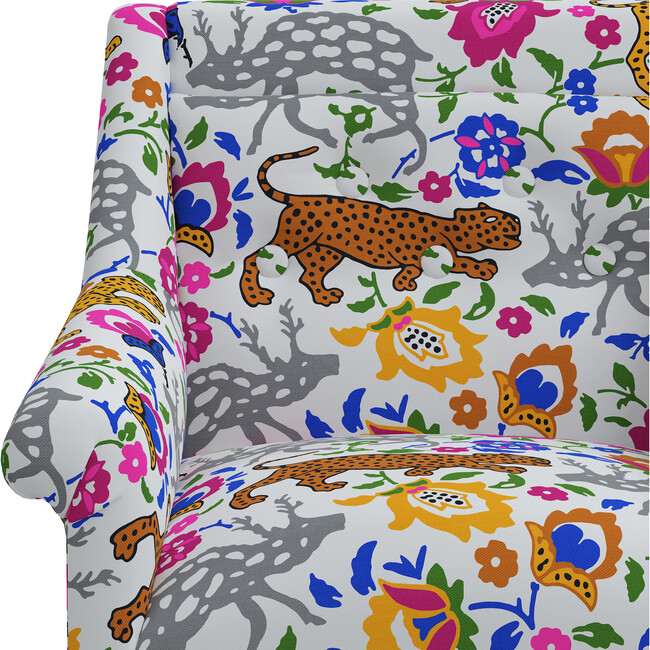 Finn Kids' Chair, Cool Multi Leopard - Kids Seating | Maisonette