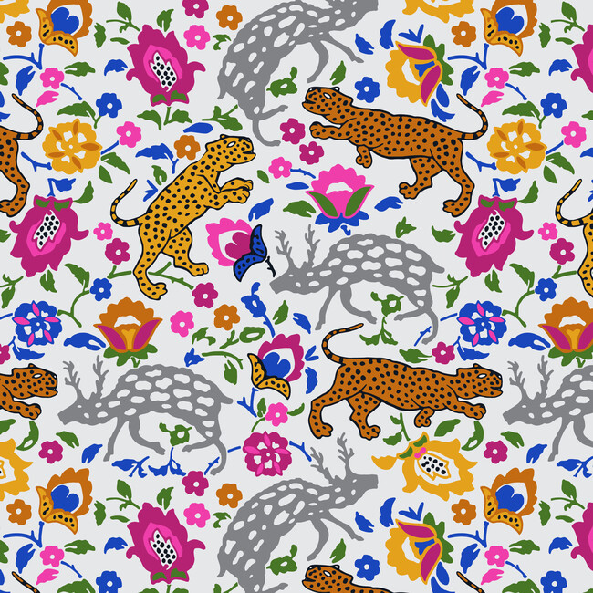 Finn Kids' Chair, Cool Multi Leopard - Kids Seating | Maisonette