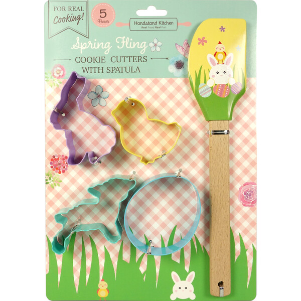 Spring Fling Cookie Cutter Set with Spatula - Handstand Kitchen Party ...