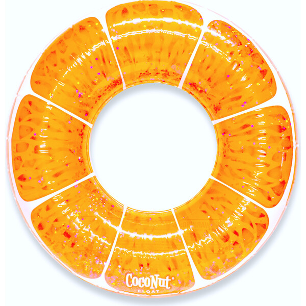 Tangerine Orange Glitter Pool Float - CocoNut Float Water Play | Maisonette