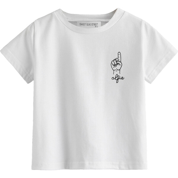 This Many Birthday Tee Number 1, White - Sweet Olive Street Tops ...