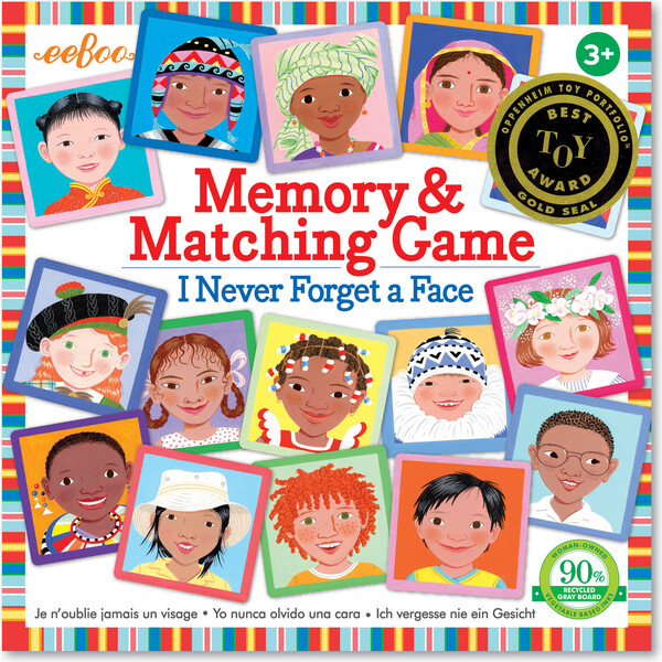 I Never Forget a Face Memory Game - eeBoo Games | Maisonette