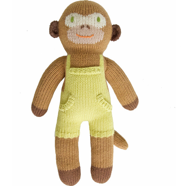 Mini Yoyo the Monkey Knit Doll, Yellow/Brown - Blabla Kids Plush ...