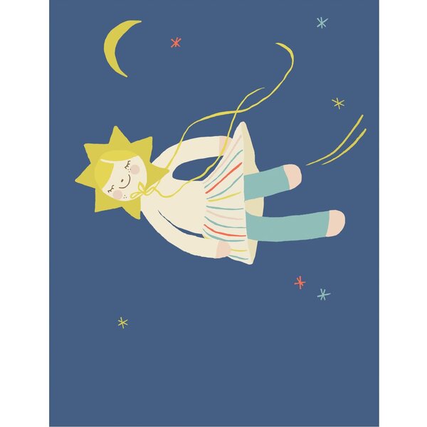 Nova Dreamer Art Print, Blue - Blabla Kids Art | Maisonette