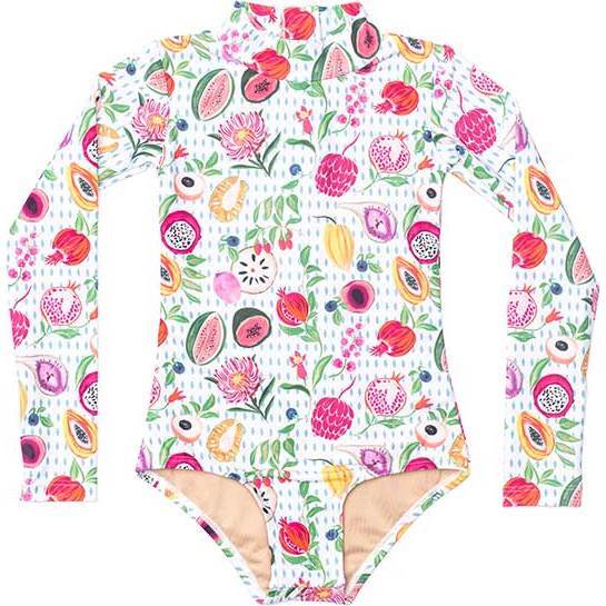 Mini Kelly Girls LS One Piece Swimsuit, Fresco Crush - Mott50 Swim ...