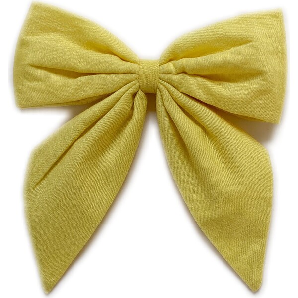 Light Yellow Bow Clip - Lali Hair Accessories | Maisonette