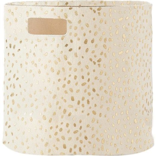 Gold Speck Bin - Pehr Storage | Maisonette