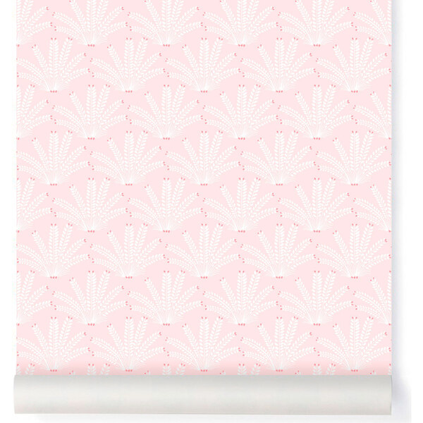 Maracas Wallpaper, Rose - Little Cabari Mirrors & Wall Decor | Maisonette
