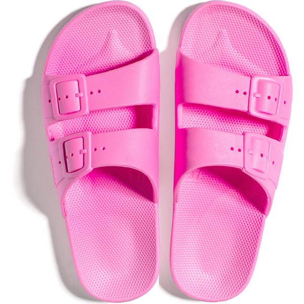 Moses Two Band Slide, Bubble Gum - Freedom Moses Shoes | Maisonette