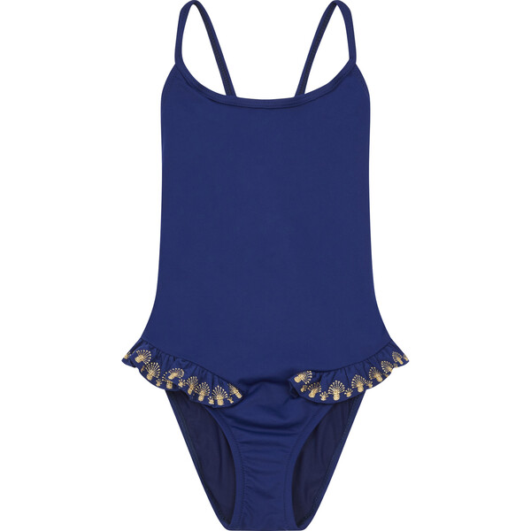 Sunset One Piece Swimsuit, Indigo/Gold - Lison Paris Swim | Maisonette