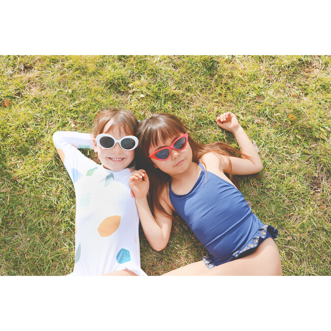 Sunset One Piece Swimsuit, Indigo/Gold - Lison Paris Swim | Maisonette