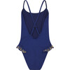 Sunset One Piece Swimsuit, Indigo/Gold - Lison Paris Swim | Maisonette