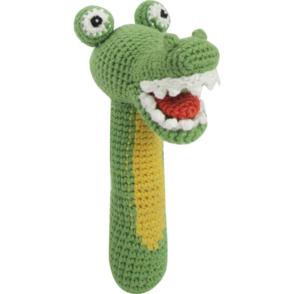 Crochet Cleo Croco Rattle - Albetta Teethers & Rattles | Maisonette