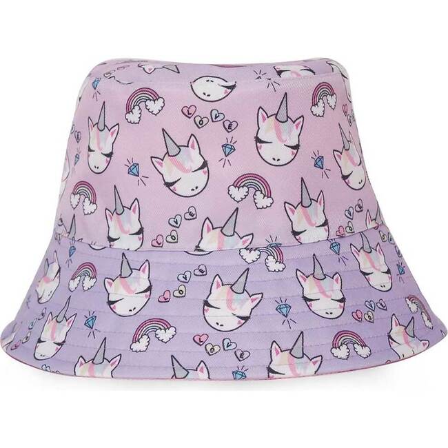 Miss Gwen Print Lavender Ombre Bucket Hat, Lavender - OMG Accessories ...