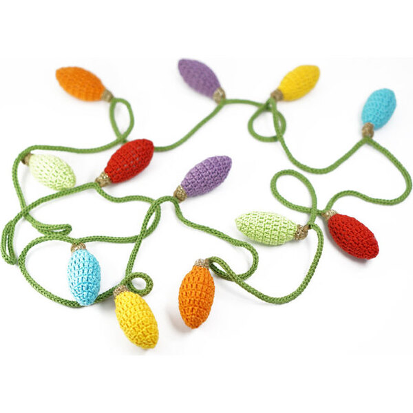 Garland with Colored Lights - Melange Collection Wreaths & Garlands ...