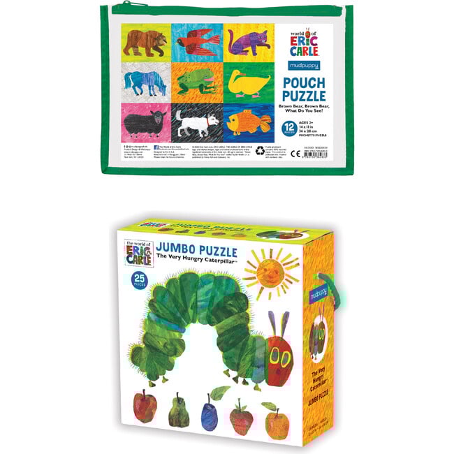 World Of Eric Carle Brown Bear And Hungry Caterpillar Puzzle Set