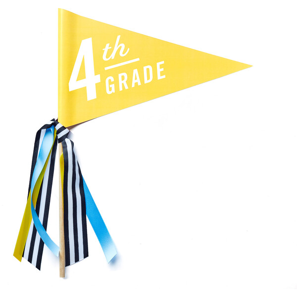 First Day of 4th Grade Banner! - Cheree Berry Paper Party Goods ...