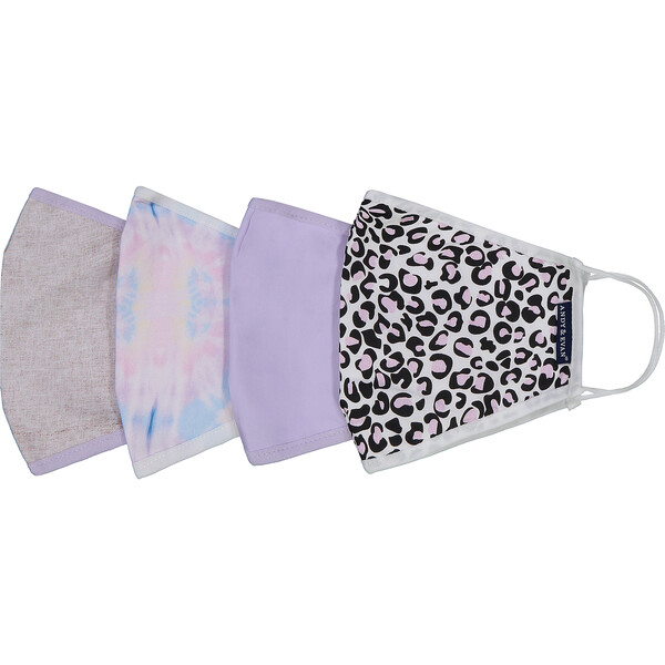 Womens 4-Pack Face Masks, Prints - Andy & Evan Mommy & Me Shop | Maisonette