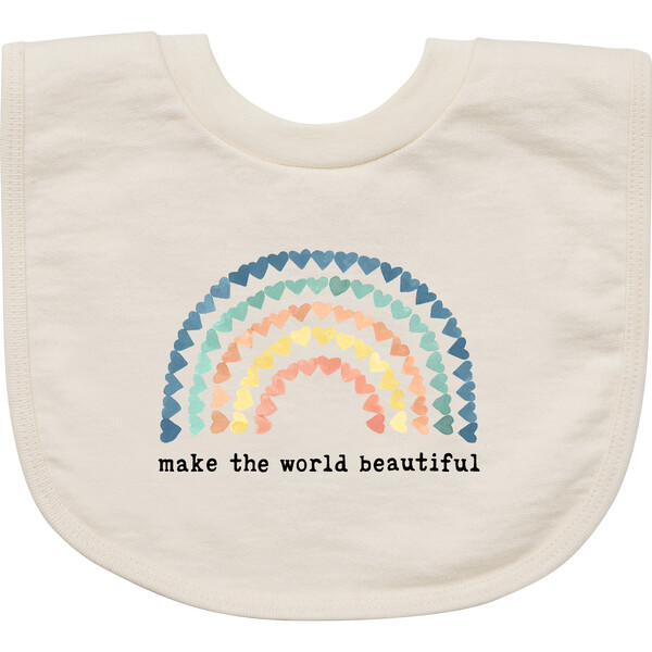Make The World Beautiful Bib - mini + meep Bibs | Maisonette