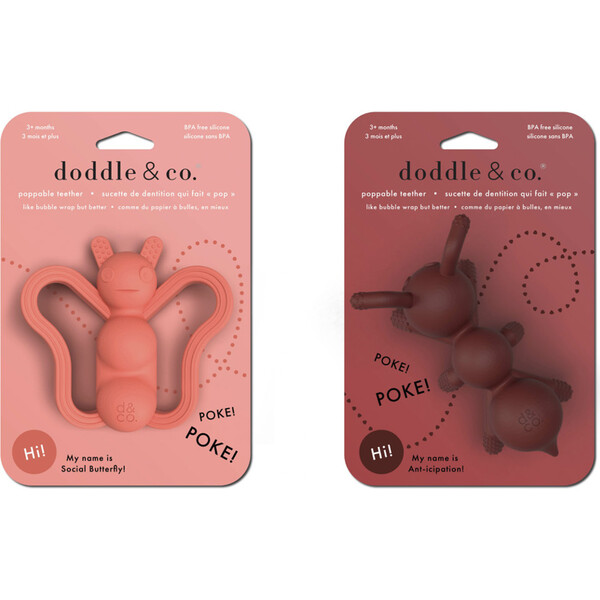 *Exclusive* Butterfly and Ant Teether, Pink - Doddle & Co Exclusives ...