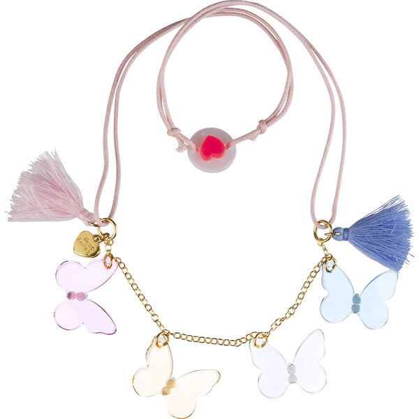 Multi Butterfly Necklace, Pastel - Lilies & Roses Jewelry | Maisonette