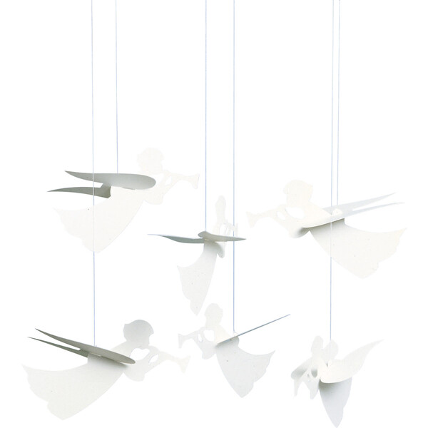 Angel Mobile, White - Flensted Mobiles Mobiles | Maisonette