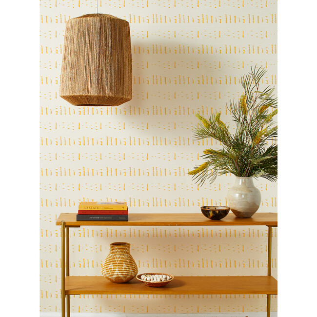 Nathan Turner Stitch Grasscloth Wallpaper, Gold - WallShoppe Mirrors ...