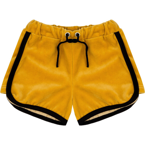 Velour Retro Shorts Golden Gator Yellow - Jelly Alligator Shorts ...