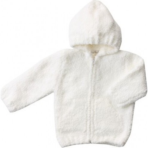 Chenille Jacket, White - Angel Dear Outerwear | Maisonette