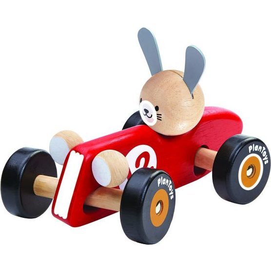 Rabbit Racing Car - PlanToys Vehicles & Trains | Maisonette