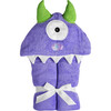 Monster Purple Hooded Towel, Purple - Yikes Twins Towels & Robes ...