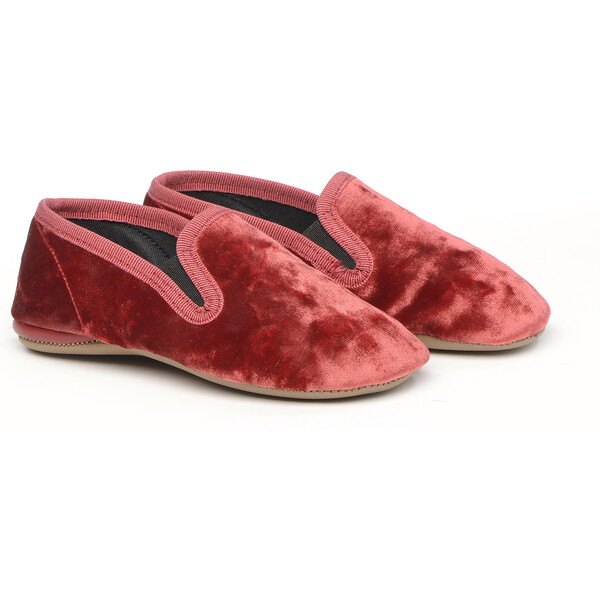 Velvet Slippers, Red - Pepe Shoes Exclusives | Maisonette