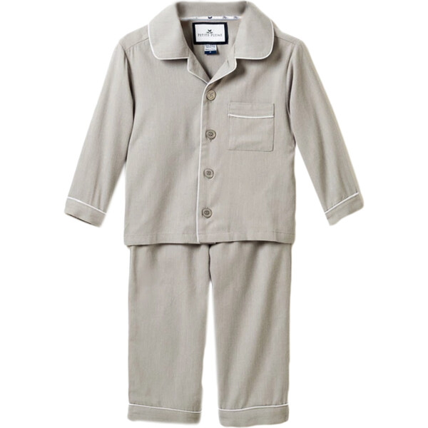 Classic Light Grey Pajamas - Petite Plume Sleepwear | Maisonette