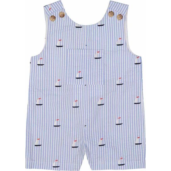 James Shortall, Sailboats on Blue Seersucker - Classic Prep Sun Shop ...