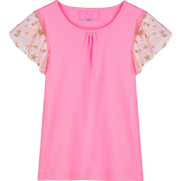 Zoe Pink Star Girls Top - Holly Hastie Tops | Maisonette