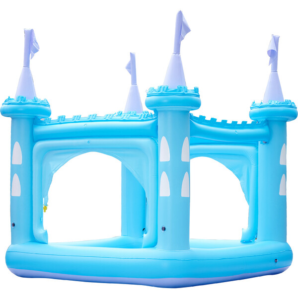Water Fun Castle Inflatable Kiddie Pool, Blue - Teamson Kids Backyard ...