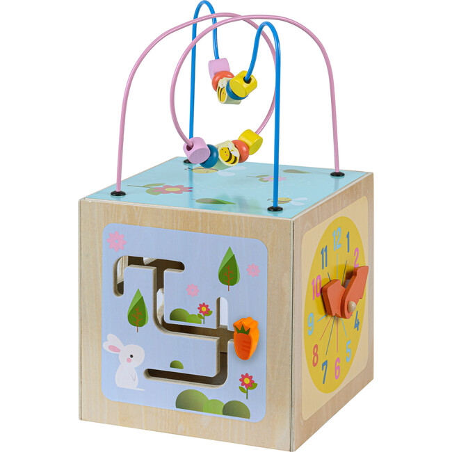 Preschool Play Lab Wooden Activity Learning 4-side Cube - Teamson Kids ...