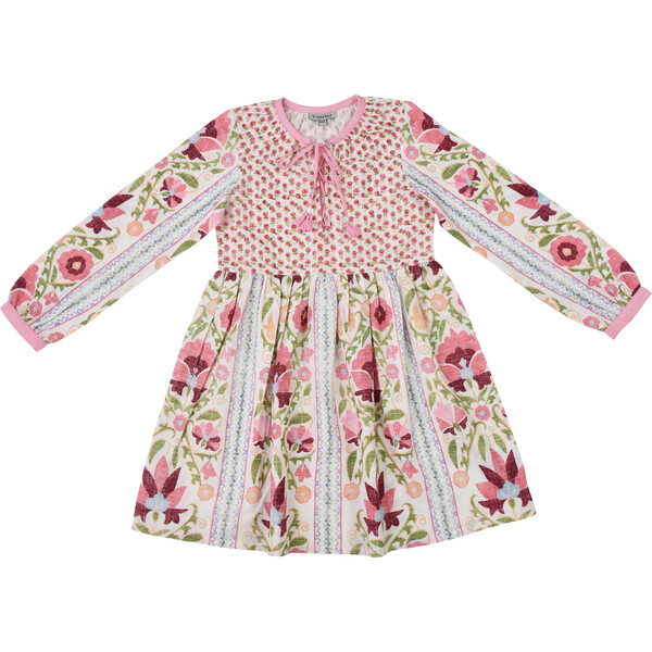 *Exclusive* Gujjar Dress, Pink & Green - D'Ascoli Dresses | Maisonette