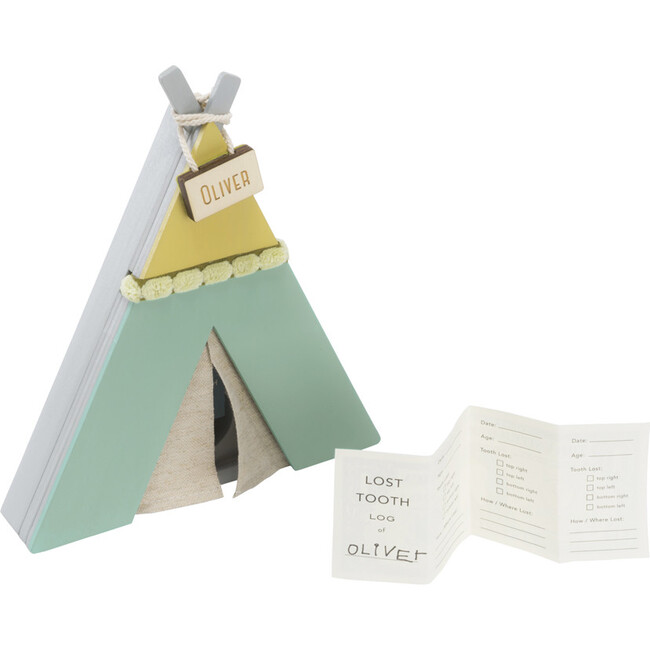 Tooth Teepee, Green - Tree by Kerri Lee Accents | Maisonette