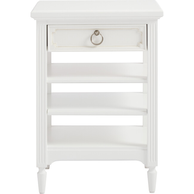 Clementine Court Bedside Storage Table, Frosting White - Stone & Leigh ...