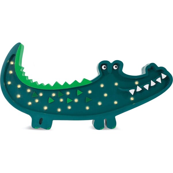 Crocodile Lamp, Green - Little Lights Lighting | Maisonette