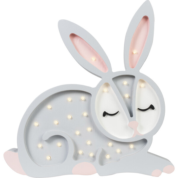 Bunny Lamp, Grey - Little Lights Lighting | Maisonette