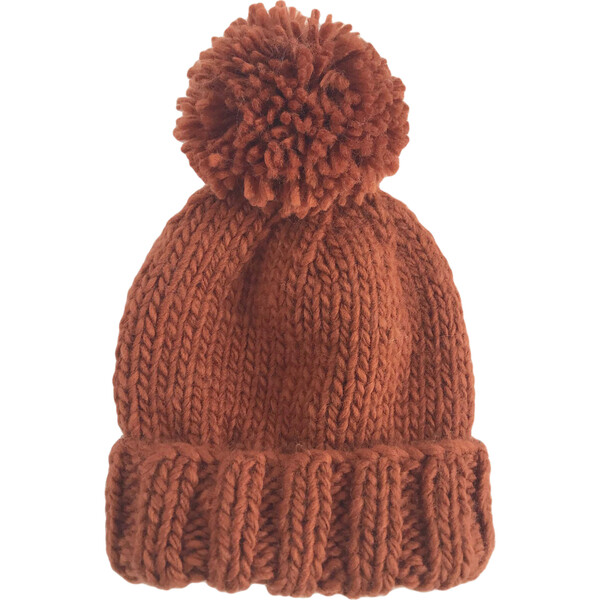 Classic Pom Hat, Cinnamon - The Blueberry Hill Hats & Mittens | Maisonette