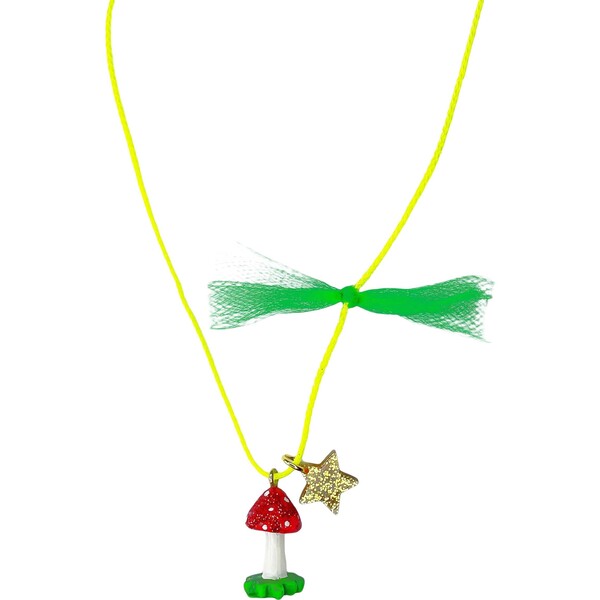 Glitter Mushroom Necklace - Gunner & Lux Jewelry | Maisonette