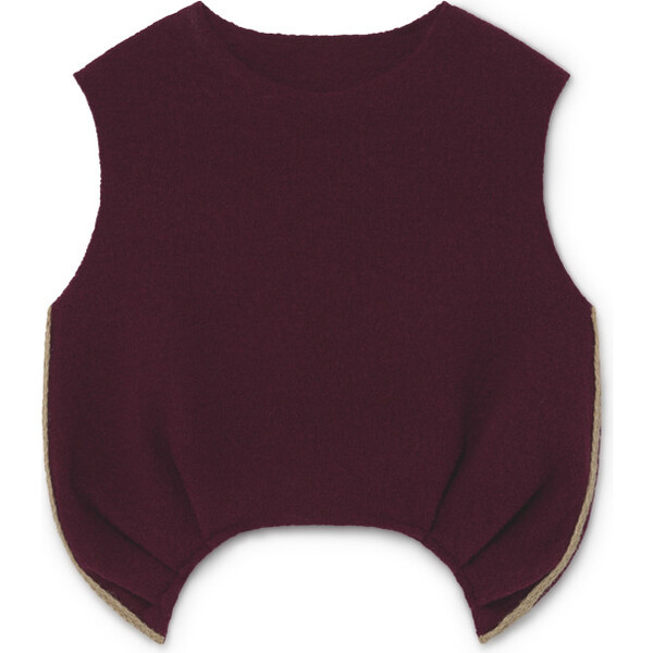 Lyrical Vest, Garnet - Little Creative Factory Tops | Maisonette