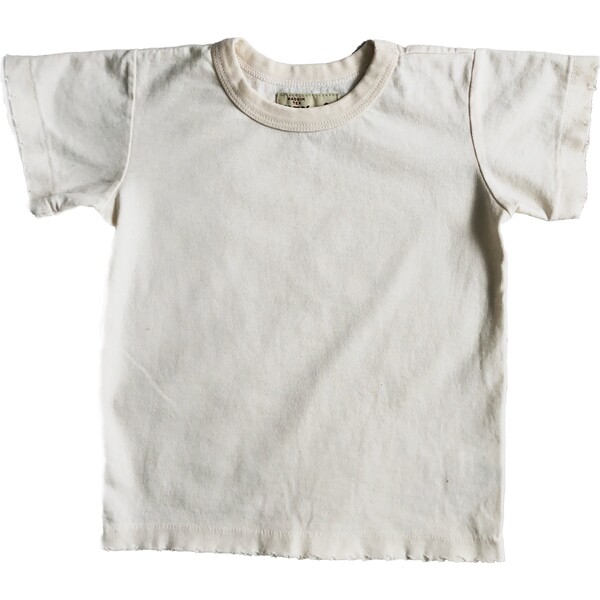 The T-Shirt, Natural - Hey Gang Tops | Maisonette