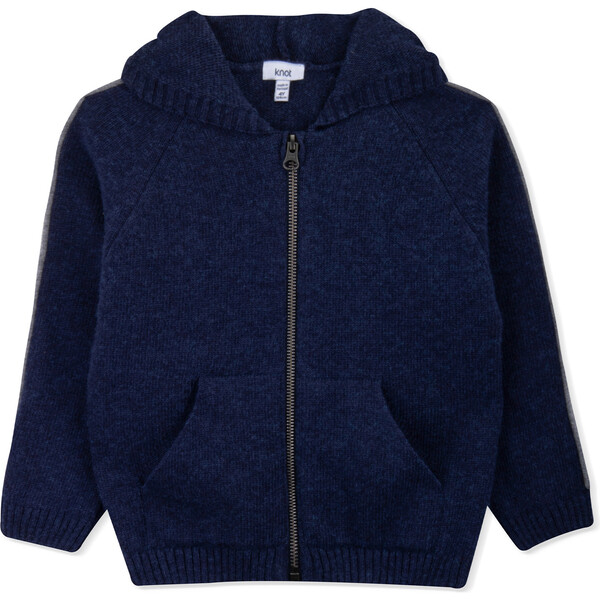 Casaco Tricot Rowan, Navy - Knot Tops | Maisonette