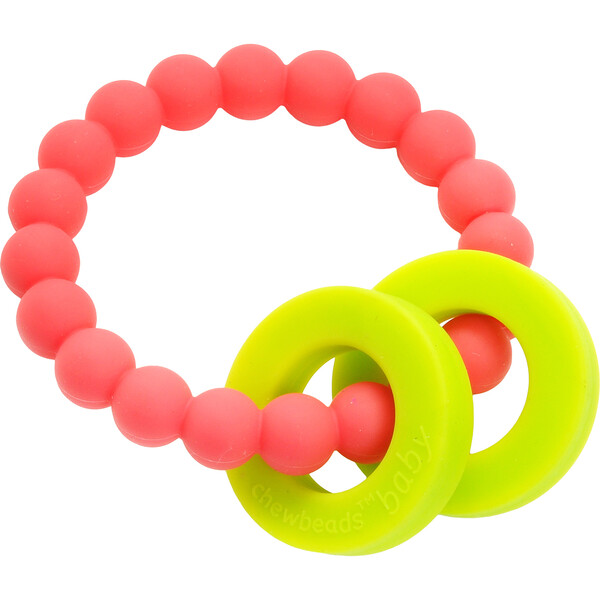 Mulberry Teether, Punchy Pink - Chewbeads Teethers & Rattles | Maisonette